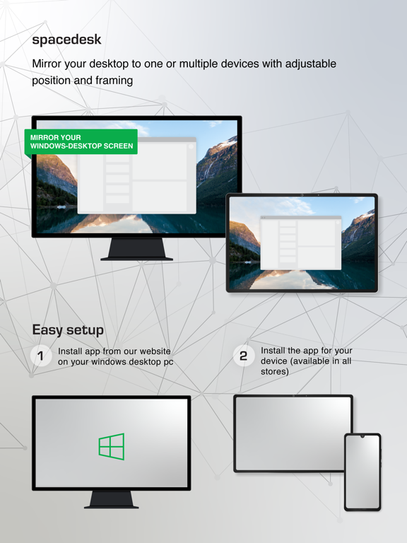 spacedesk (multi monitor app) for iOS (iPhone/iPad/iPod touch) - Free ...