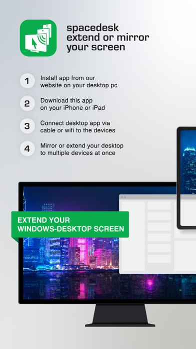 spacedesk - USB Display for PC for iOS (iPhone/iPad) - Free Download at AppPure