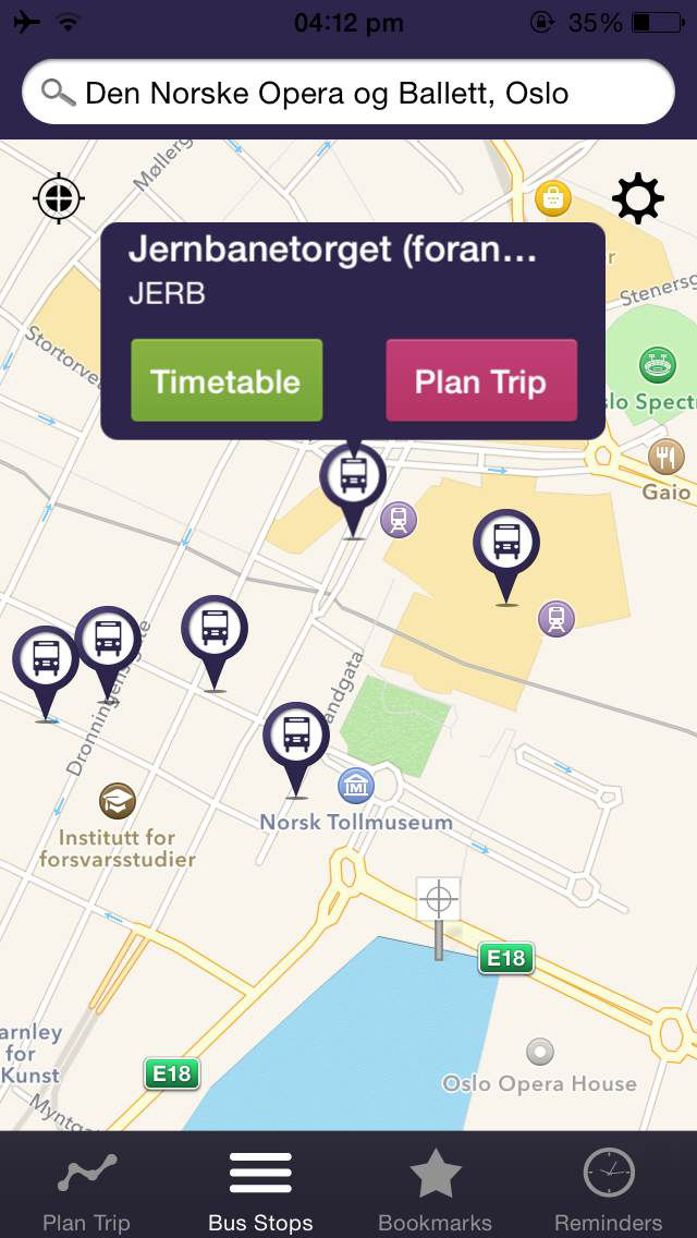 Ontimely-Oslo, norway RuterReise reiseplanlegger,ruter.no rutetider ...