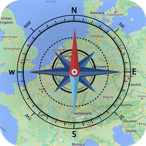 MapCompass : Compass with Maps for iOS (iPhone/iPad) - Free Download at AppPure