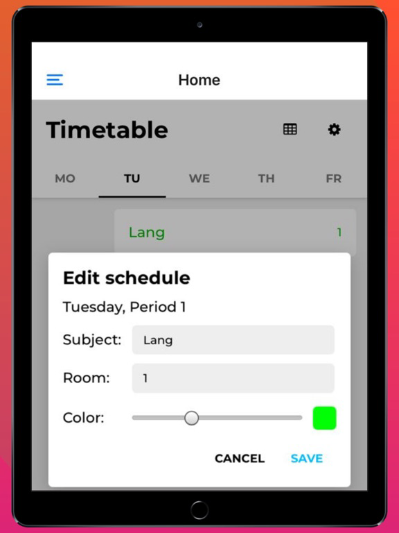Timetable Planner for iOS (iPhone/iPad/iPod touch) - Free Download at ...