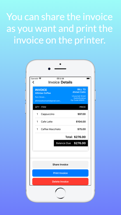 Invoice Generator-Make Receipt for iOS (iPhone/iPod touch) - Free ...