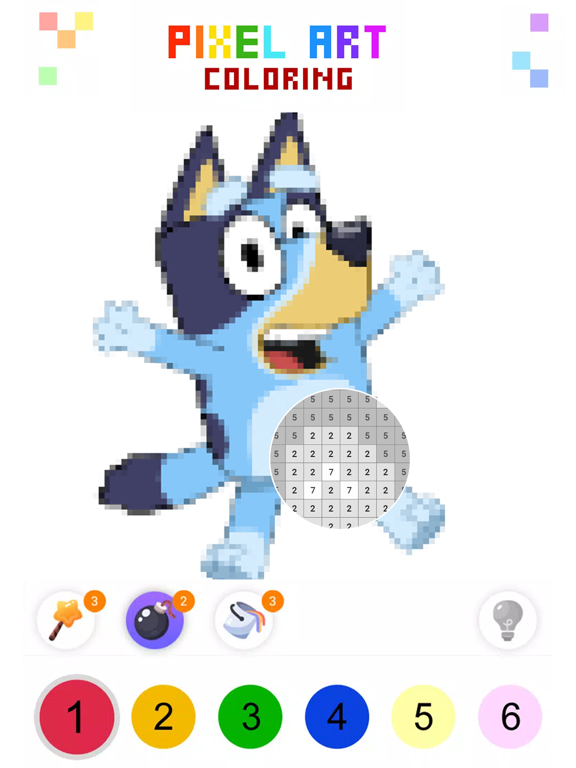 Bluey Pixel Art ColoringiOS版本(iPhone/iPad/iPod touch)免費下載 - AppPure