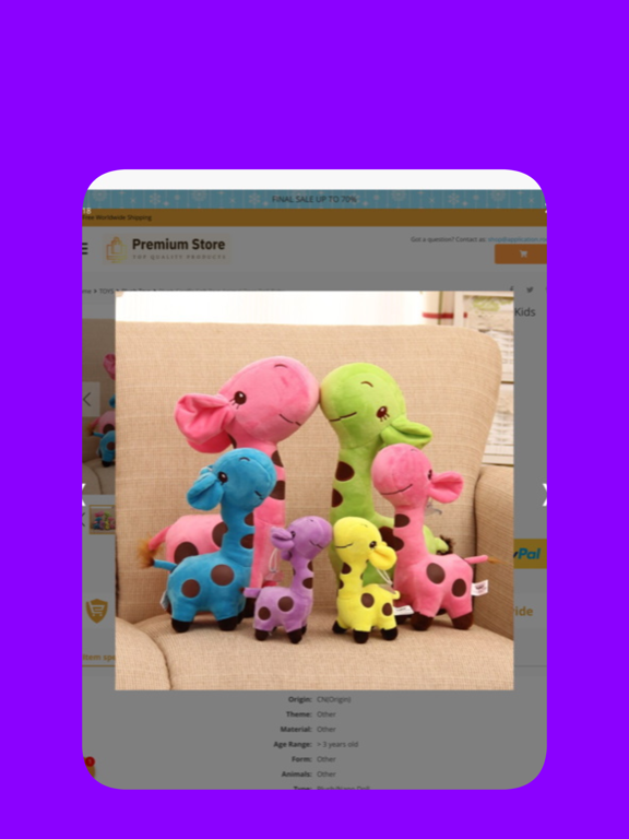 Plush Toys Store for iOS (iPhone/iPad/iPod touch) - Free Download at ...