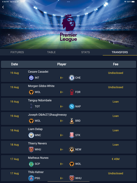 Bingsport - Football Live pour iOS (iPhone/iPad/iPod touch ...
