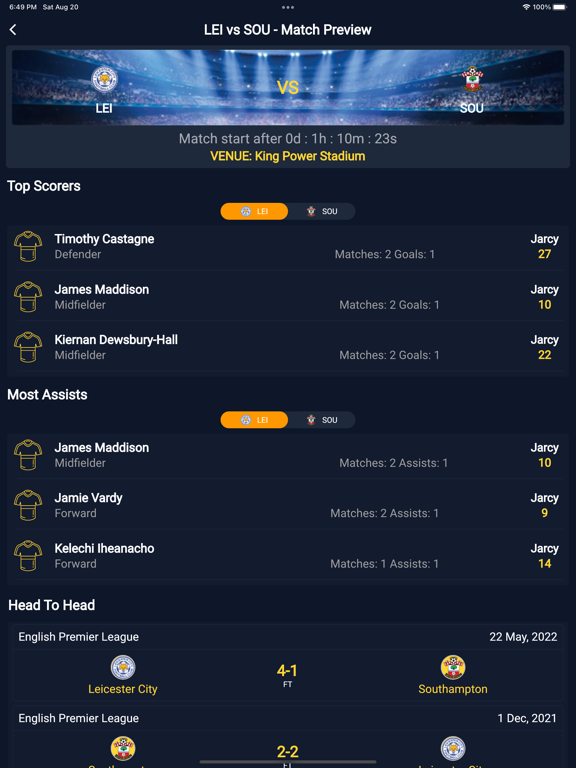 Bingsport - Football Live pour iOS (iPhone/iPad/iPod touch ...