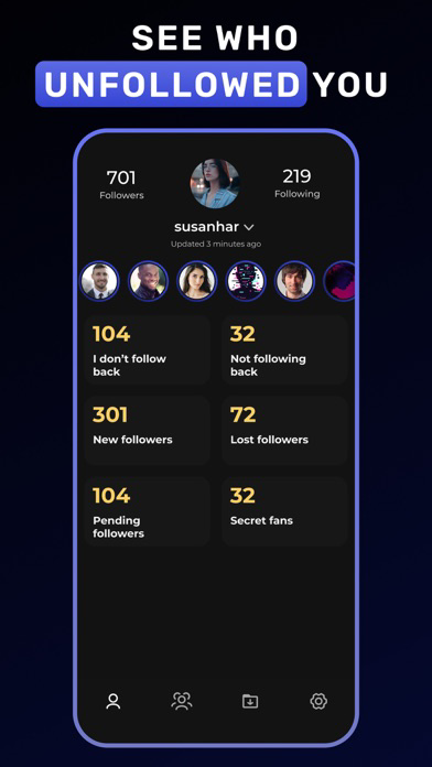 Reports - Unfollowers Tracker for iOS (iPhone) - Free Download at AppPure