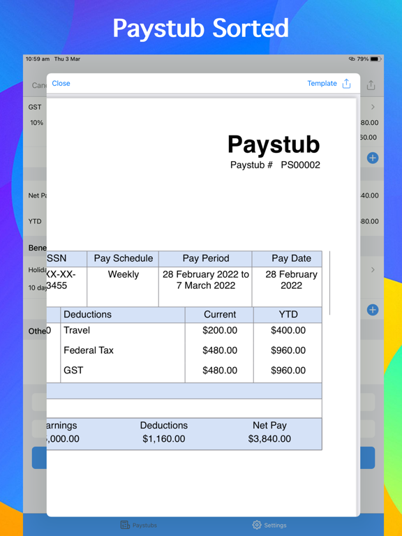 Paystub Creator for iOS (iPhone/iPad/iPod touch) - Free Download at AppPure
