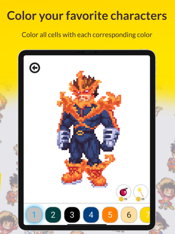 Anime Color By Number PixelArt para iOS (iPhone/iPad/iPod touch ...