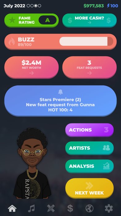RAPSTAR - rapper simulator for iOS (iPhone/iPad/iPod touch) - Free ...