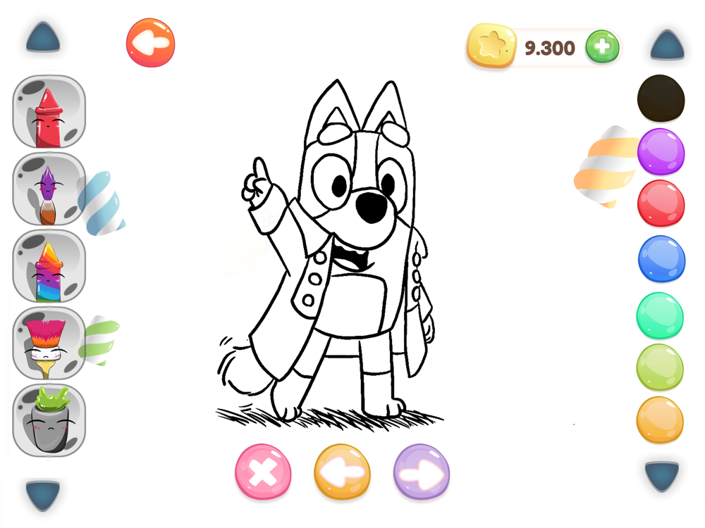 Cute Bluey Doodle Book for iOS (iPhone/iPad) - Free Download at AppPure