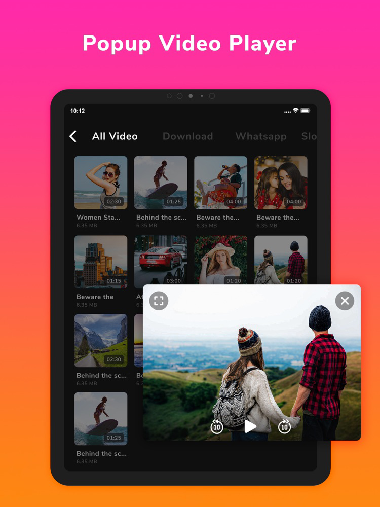 Popup Video Player for iOS (iPhone/iPad) - Free Download at AppPure