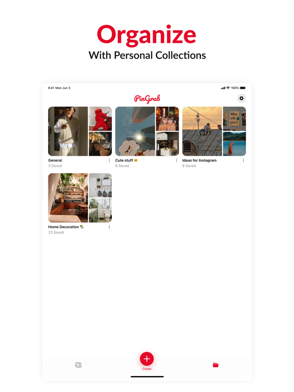 PinGrab: Save & Organize for iOS (iPhone/iPad) - Free Download at AppPure