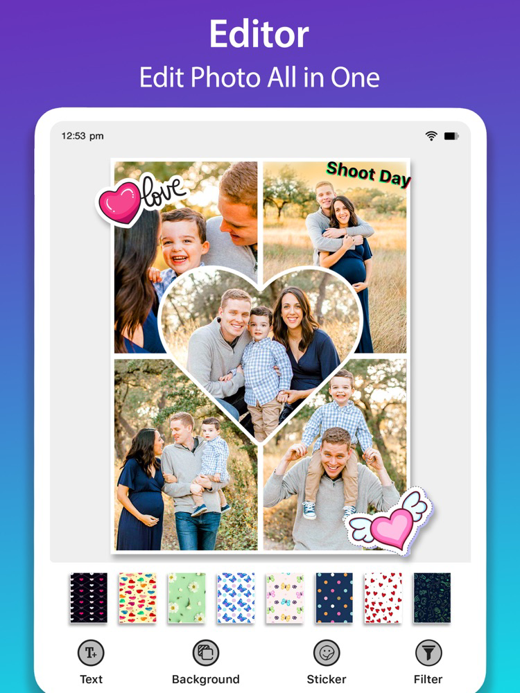 Collage Photo Combiner Maker pour iOS (iPhone/iPad) - Téléchargement ...