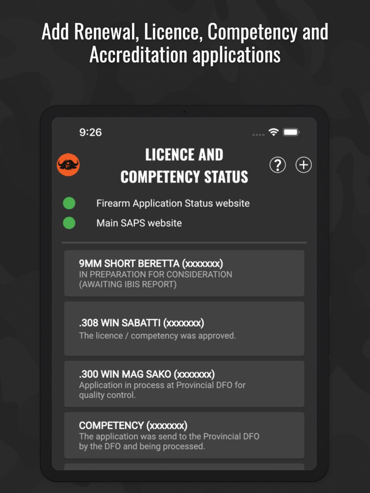 SAPS Licence Competency Status for iOS (iPhone/iPad) - Free Download at ...