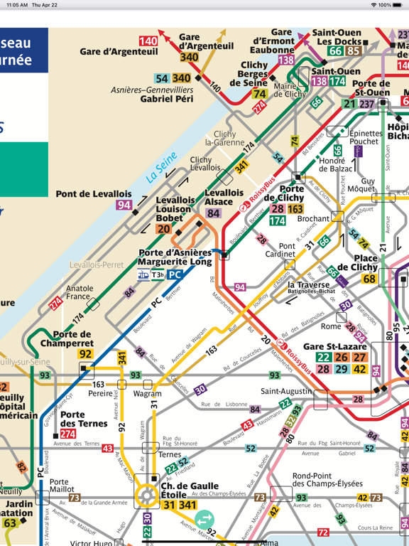Paris Metro Map + Bus & RER for iOS (iPhone/iPad/iPod touch) - Free ...
