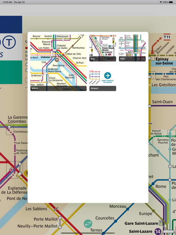 Paris Metro Map + Bus & RER for iOS (iPhone/iPad/iPod touch) - Free ...