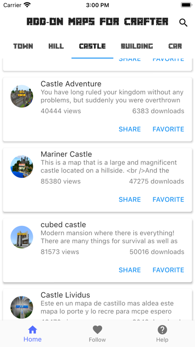 Change Maps for Crafter MCPEDL لنظام iOS (iPhone/iPod touch) - قم ...