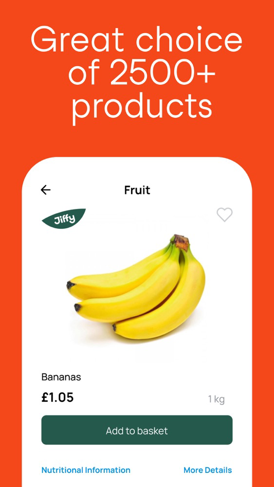 Jiffy: Fresh Grocery Delivery para iOS (iPhone) - Baixar Grátis no AppPure