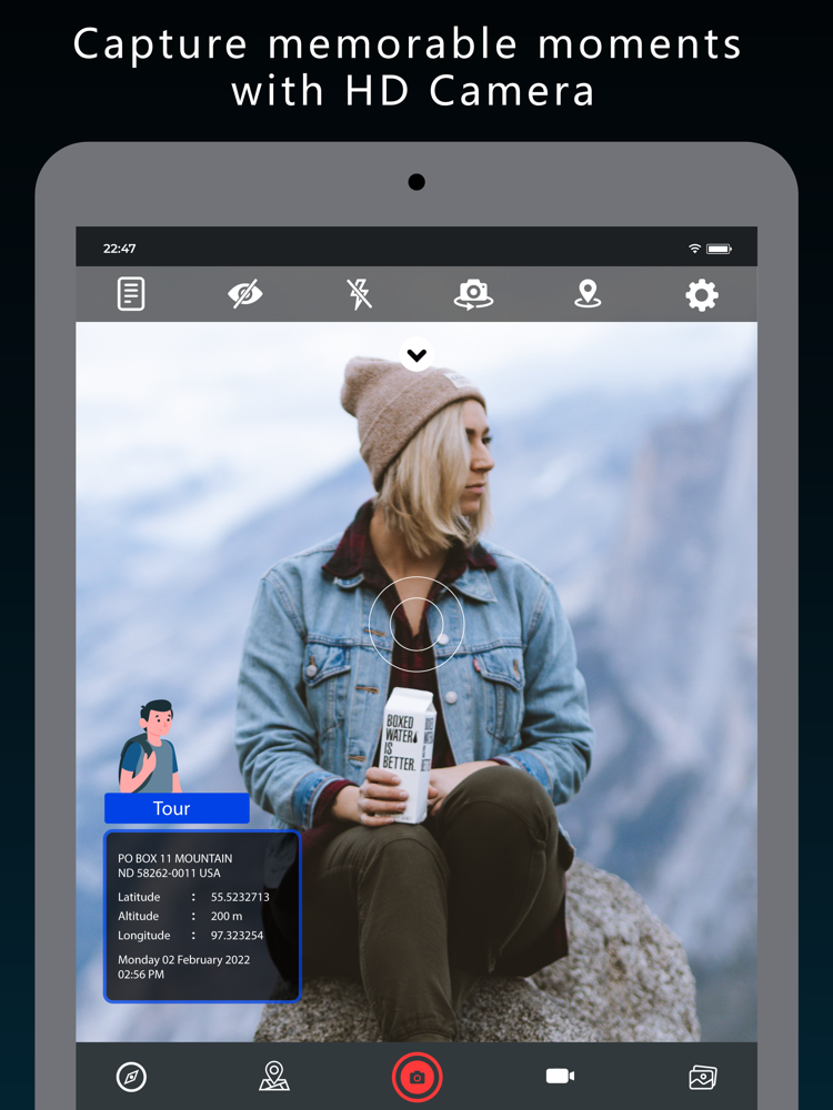 GPS Timestamp : Map Camera for iOS (iPhone/iPad) - Free Download at AppPure