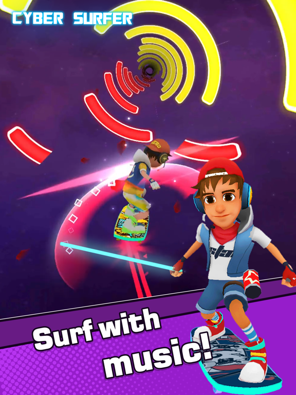 Cyber Surfer: EDM & Skateboard for iOS (iPhone/iPad/iPod touch) - Free ...