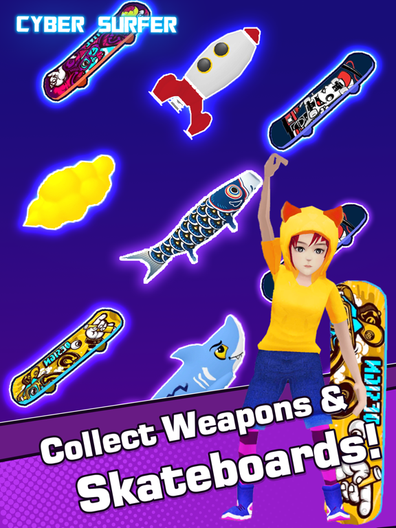 Cyber Surfer: EDM & Skateboard for iOS (iPhone/iPad/iPod touch) - Free ...