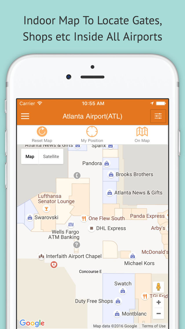 Airport Map Pro - Gates & Places Inside Airports for iOS (iPhone/iPad ...
