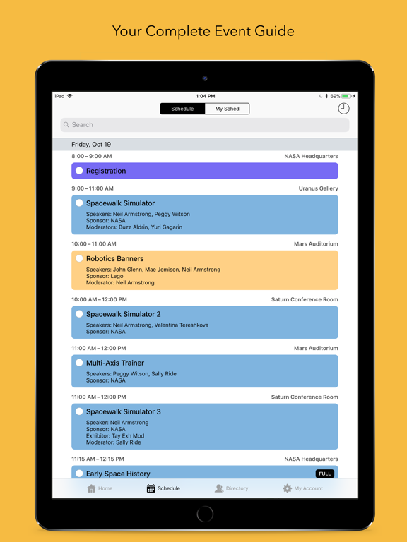 Sched for iOS (iPhone/iPad/iPod touch) - Free Download at AppPure