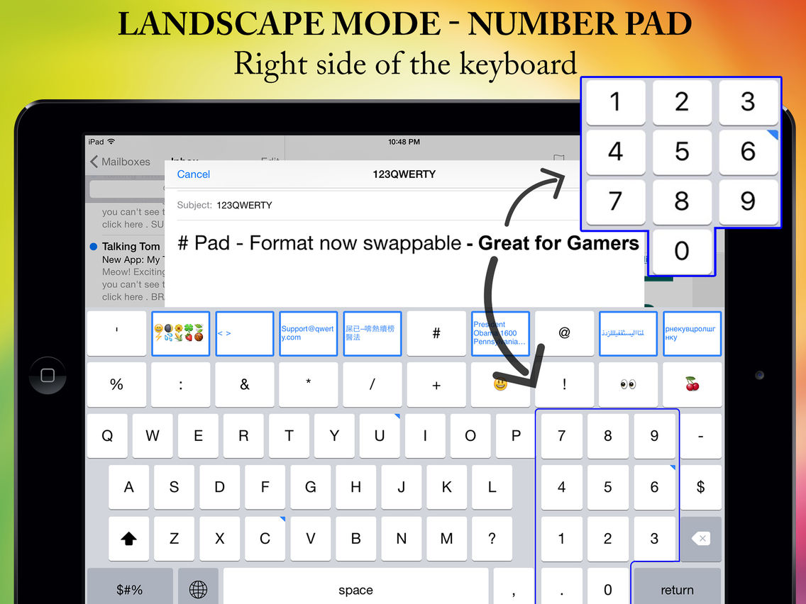 123QWERTY: Keyboard for iOS (iPhone/iPad) - Free Download at AppPure