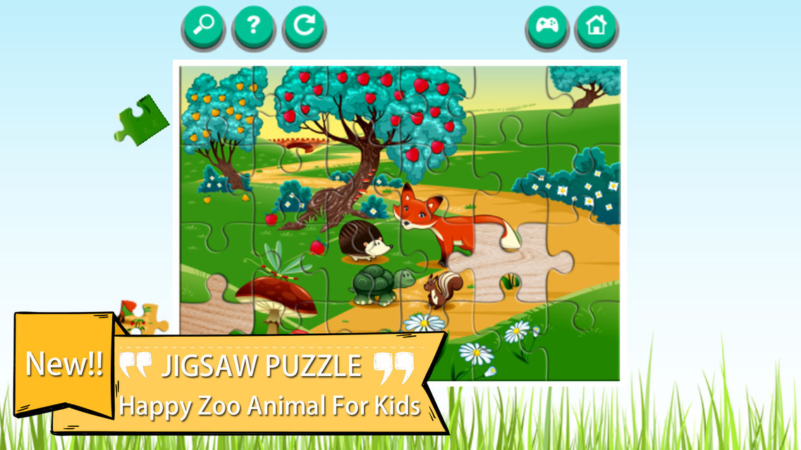 Zoo Animals Cartoon Jigsaw Puzzle Games for iOS (iPhone/iPad) - Free ...
