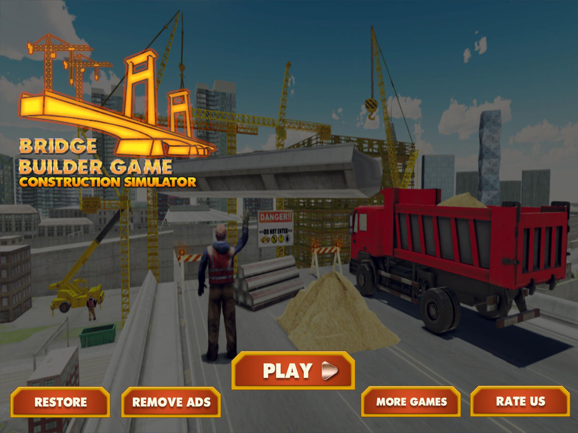 Bridge Builder - Construction Simulator 3D for iOS (iPhone/iPad) - Free ...