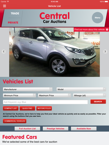 Central Car Auctions for iOS (iPhone/iPad/iPod touch) - Free Download ...