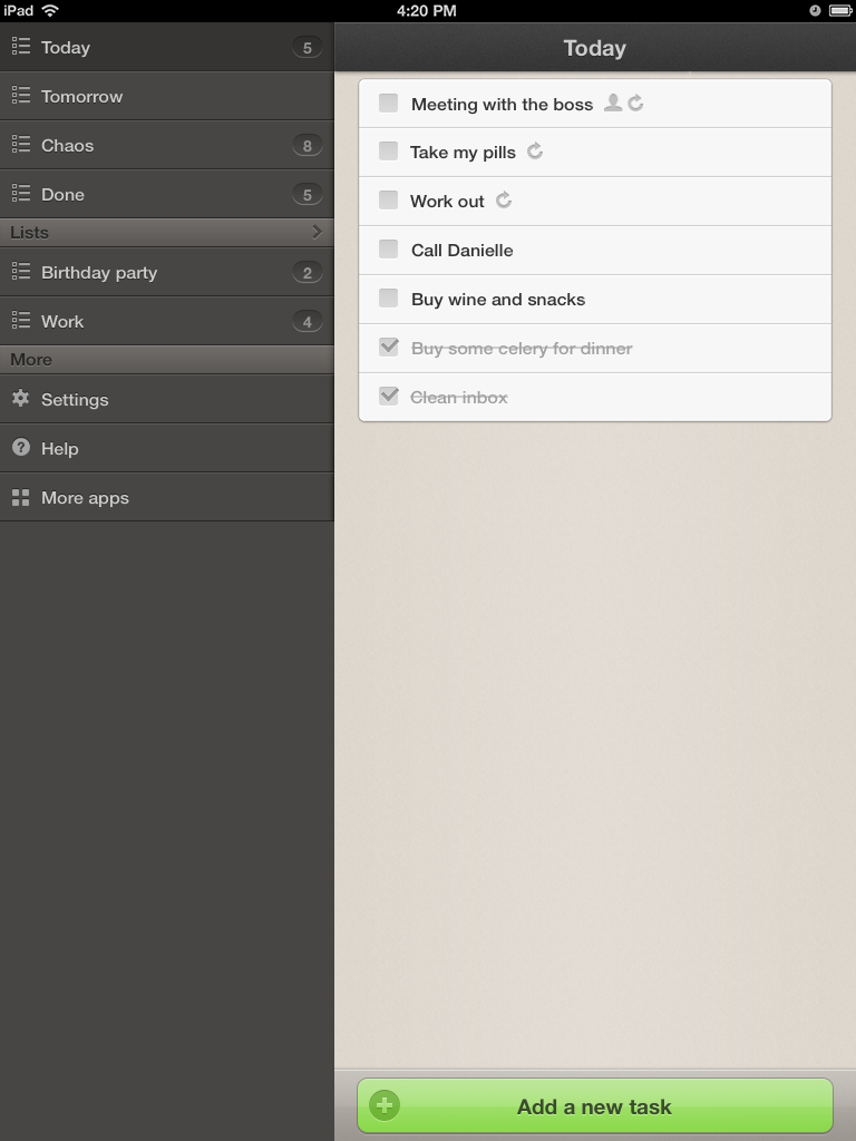 TaskDone — powerful to-do list and task manager for getting things done for iOS (iPhone/iPad ...