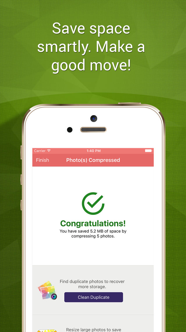 Compress Photos for iOS (iPhone) - Free Download at AppPure