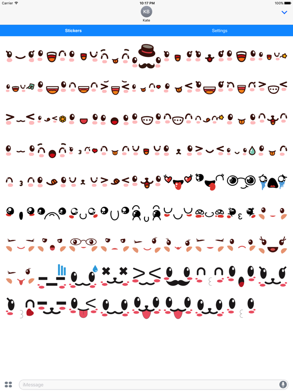 Kawaii Emoji - Cute Emoticon Stickers for Texting for iOS (iPhone/iPad ...