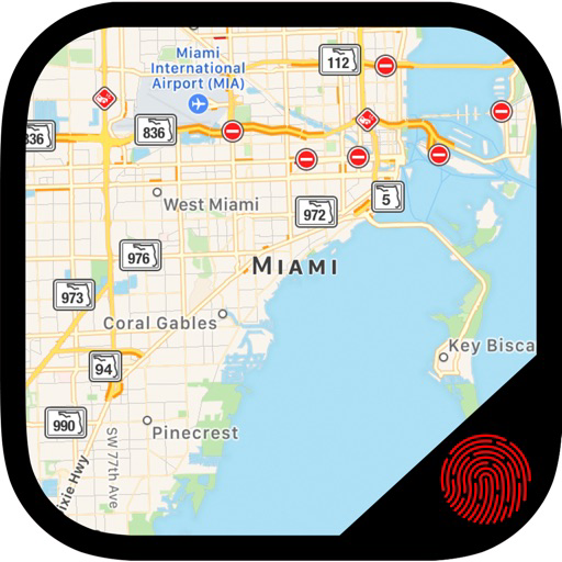 Maps+ Hide Photos inside Maps Using Fingerprint for iOS (iPhone/iPod ...