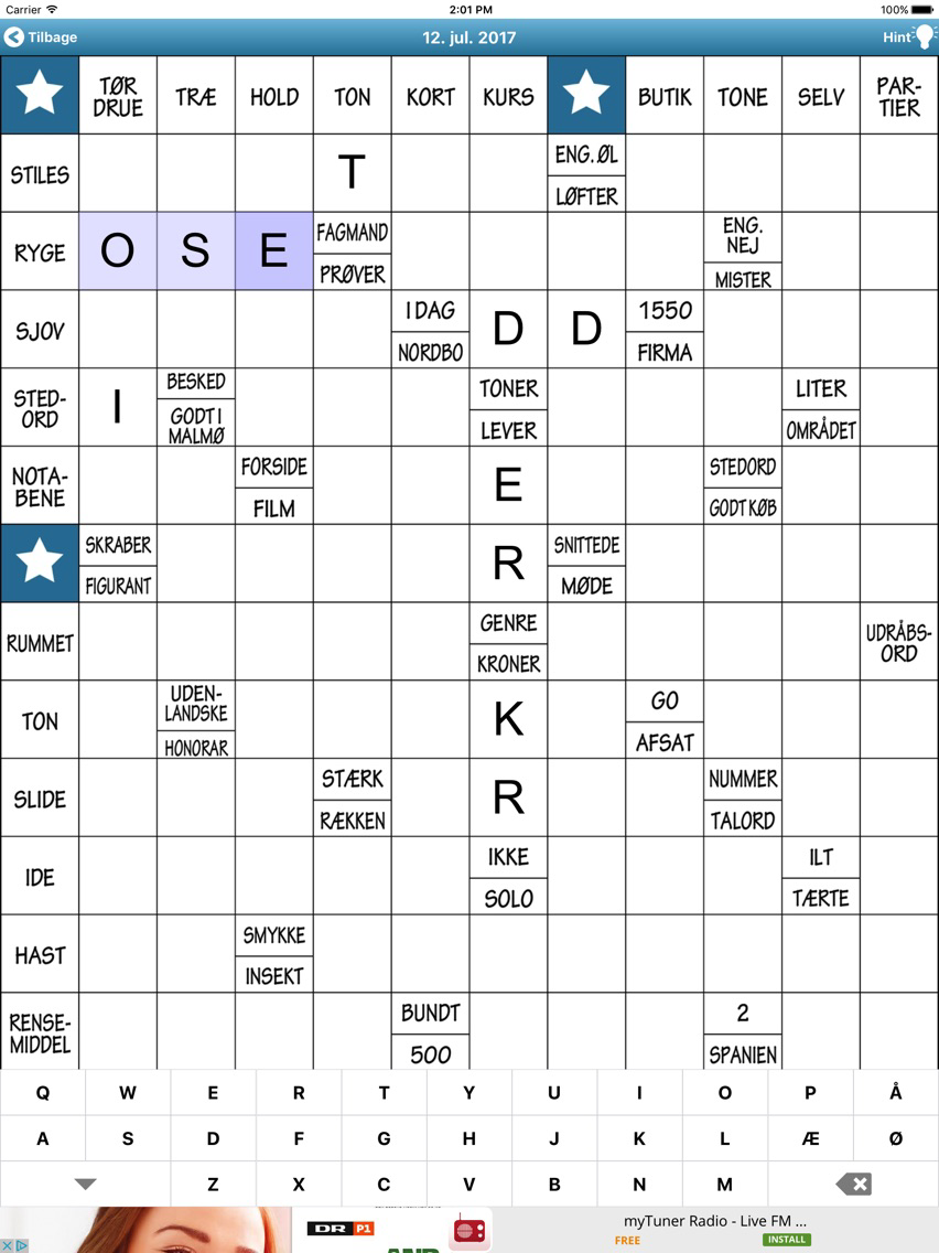 Krydsord.dk XL for iOS (iPhone/iPad) - Free Download at AppPure