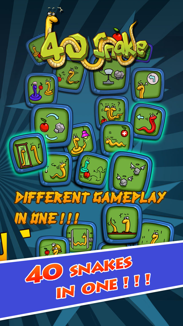 Snake All-in-One - 40 classic snake gamebox for iOS (iPhone/iPad ...