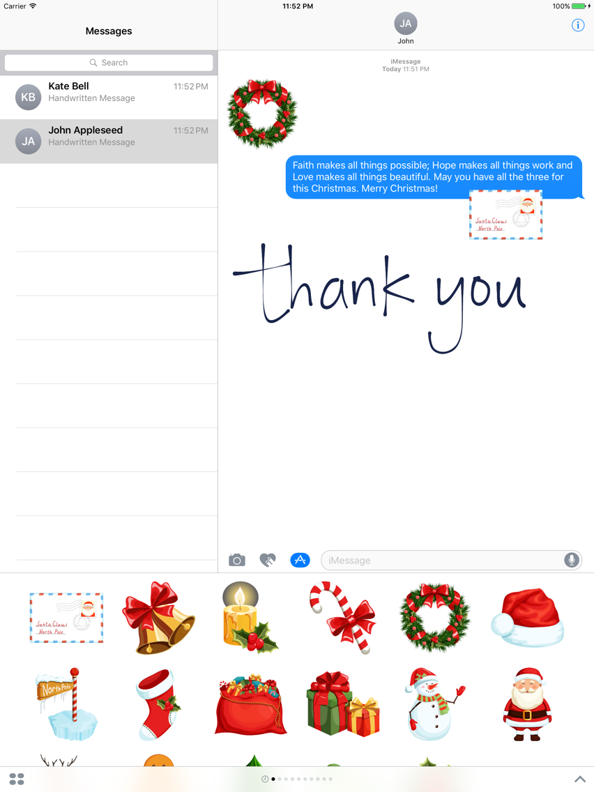 Merry Christmas Emoji Sticker - DHS Pack 02 for iOS (iPhone/iPad ...