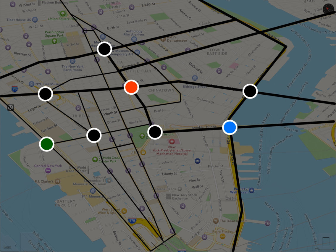 iOS(iPhone/iPad)용 Drawing Maps - Draw on Map, POI Locations Mapper ...