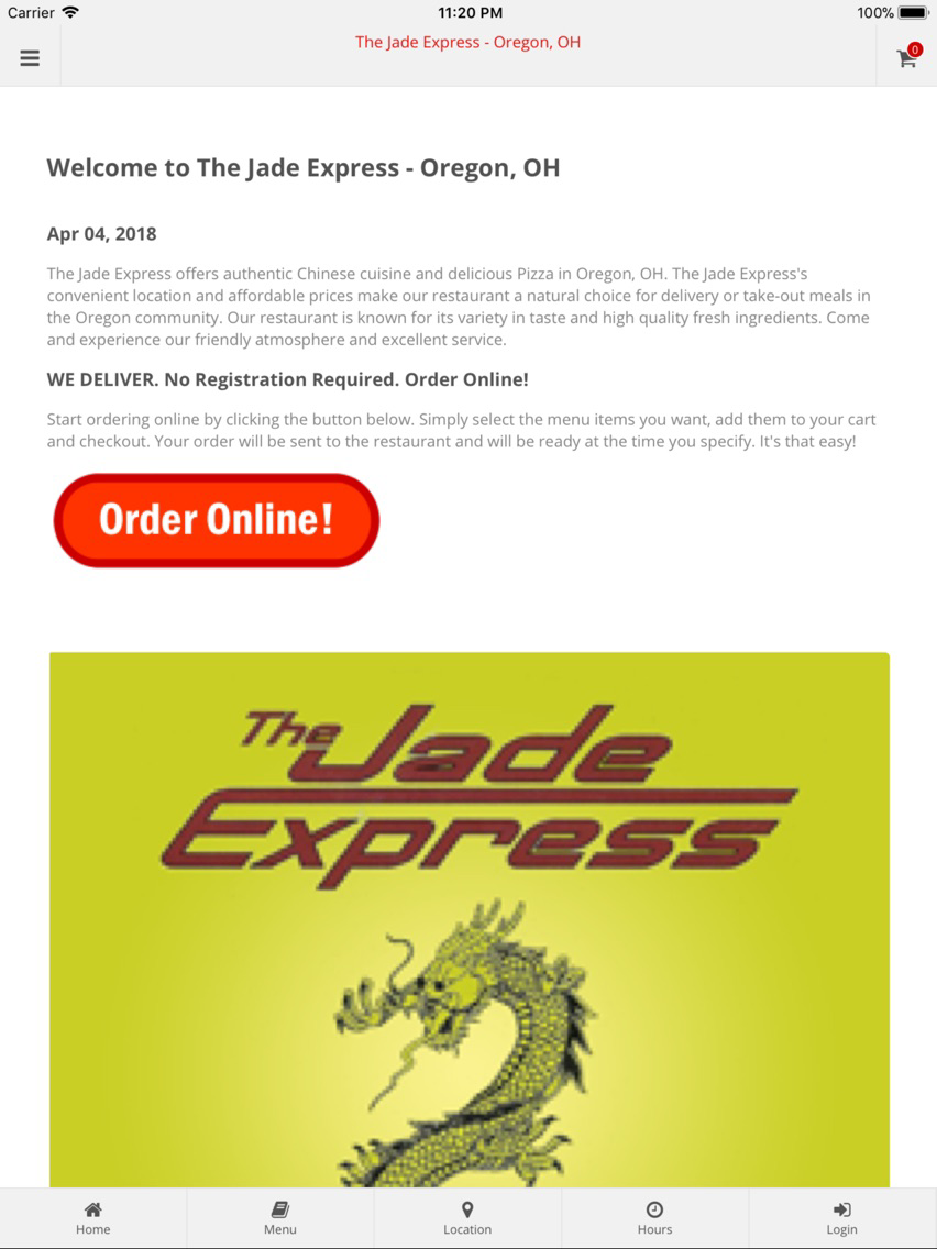 The Jade Express Oregon OH for iOS (iPhone/iPad) - Free Download at AppPure