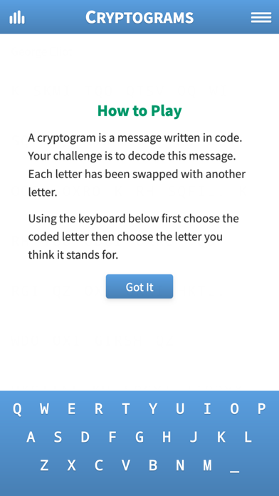 Cryptogram · Cryptoquote Game for iOS (iPhone/iPad/iPod touch) - Free ...