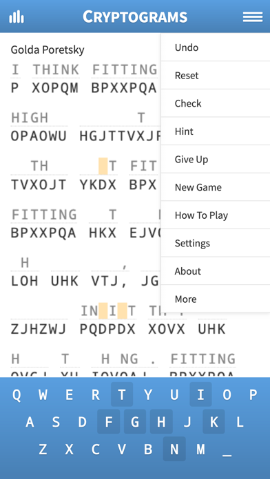 Cryptogram · Cryptoquote Game for iOS (iPhone/iPad/iPod touch) - Free ...