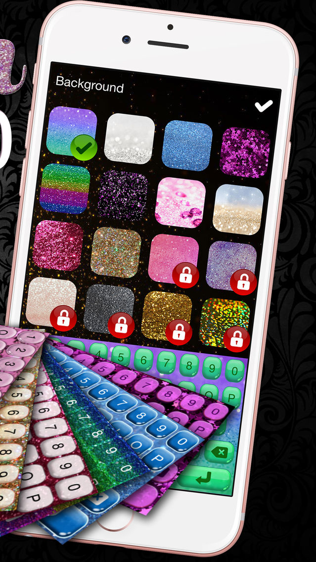 Glitter Keyboard Skins – Customize Keyboards with Glowing Backgrounds ...