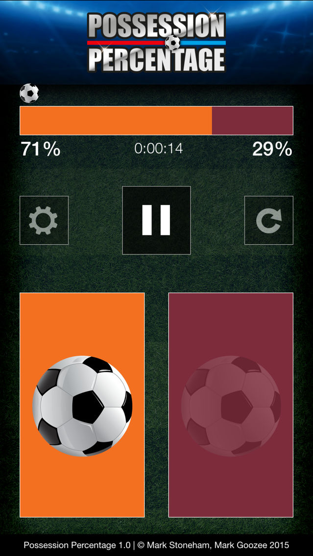 Possession Percentage para iOS (iPhone) Última versão por $0.99 no AppPure