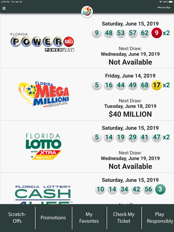 FLALOTTERY for iOS (iPhone/iPad/iPod touch) - Free Download at AppPure