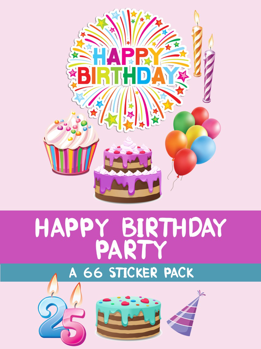 Happy Birthday Party Sticker Pack for iOS (iPhone/iPad) Latest Version ...