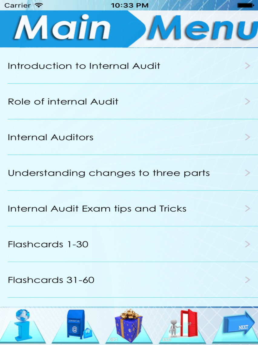 Internal Audit Exam Part1 for iOS (iPhone/iPad) Latest Version at $1.99 ...