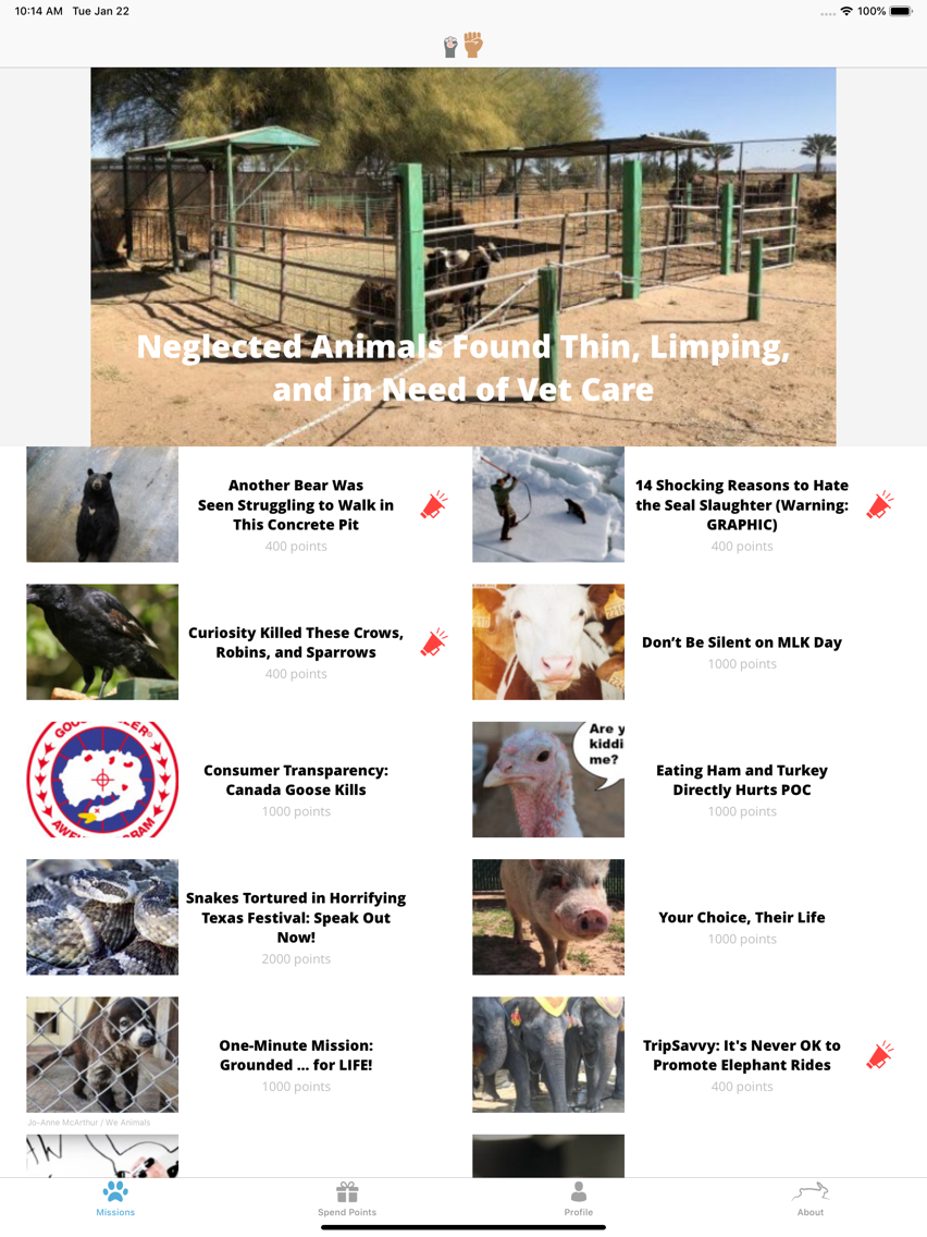 PETA Points: Save Animals for iOS (iPhone/iPad) - Free Download at AppPure