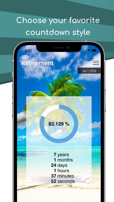 Retirement Countdown App for iOS (iPhone/iPad) - Free Download at AppPure
